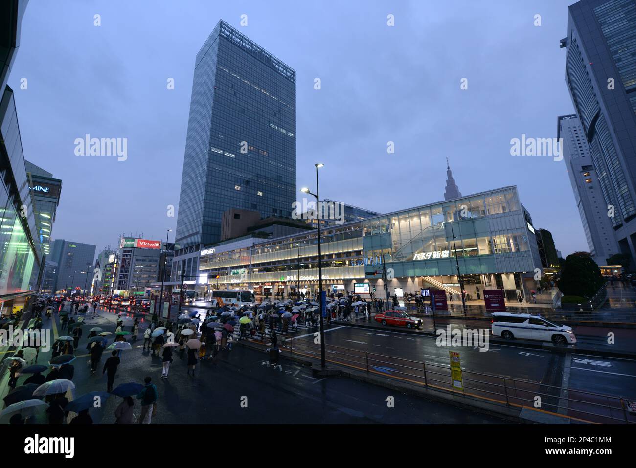 A rainy day in Shinjuku, Tokyo, Japan Stock Photo - Alamy