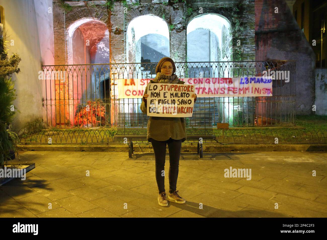 Nocera Inferiore, Salerno, Italy. 4th Mar, 2023. In Piazzetta Petrosini ...