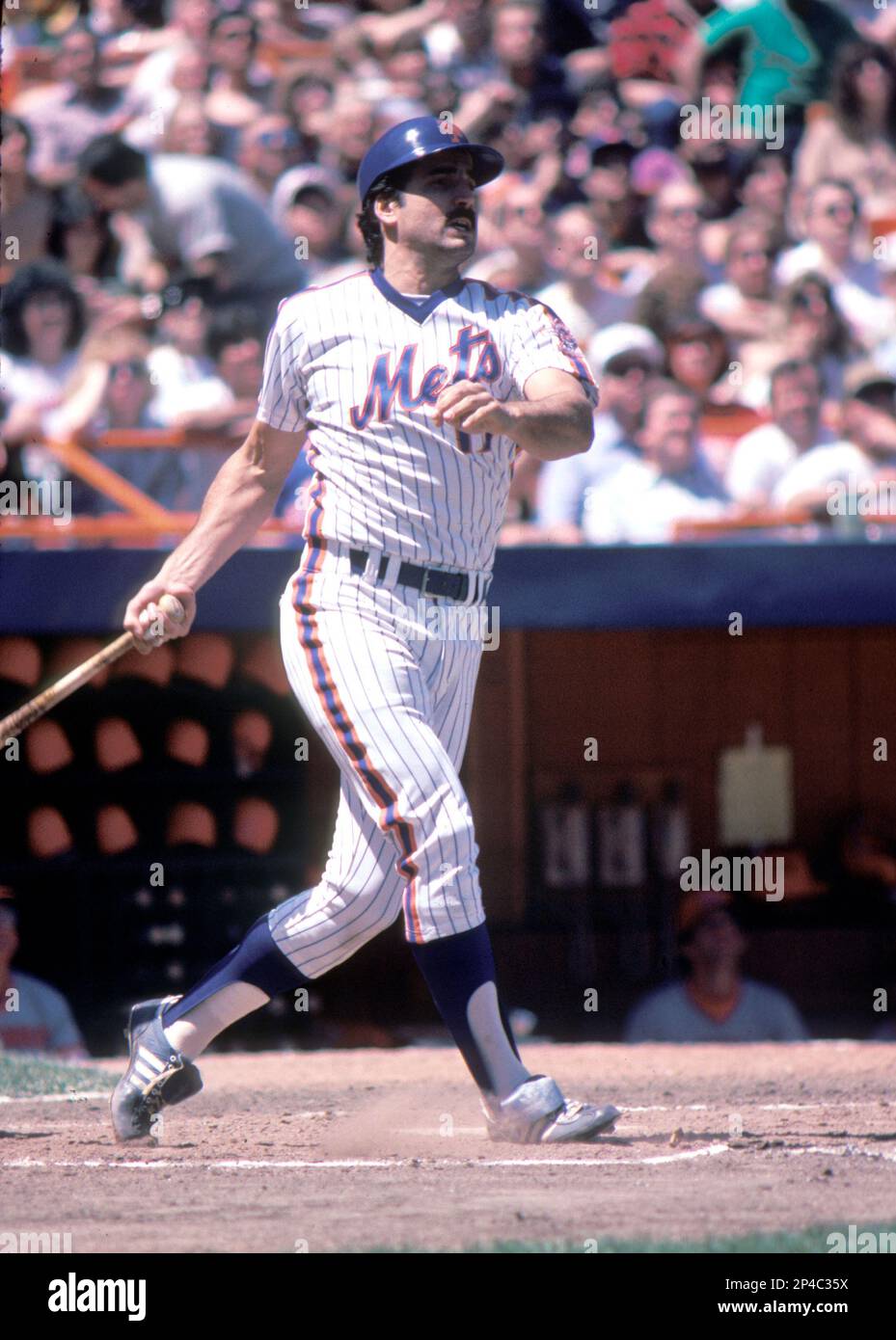 New York Mets Keith Hernandez (17) in action during a game from his ...