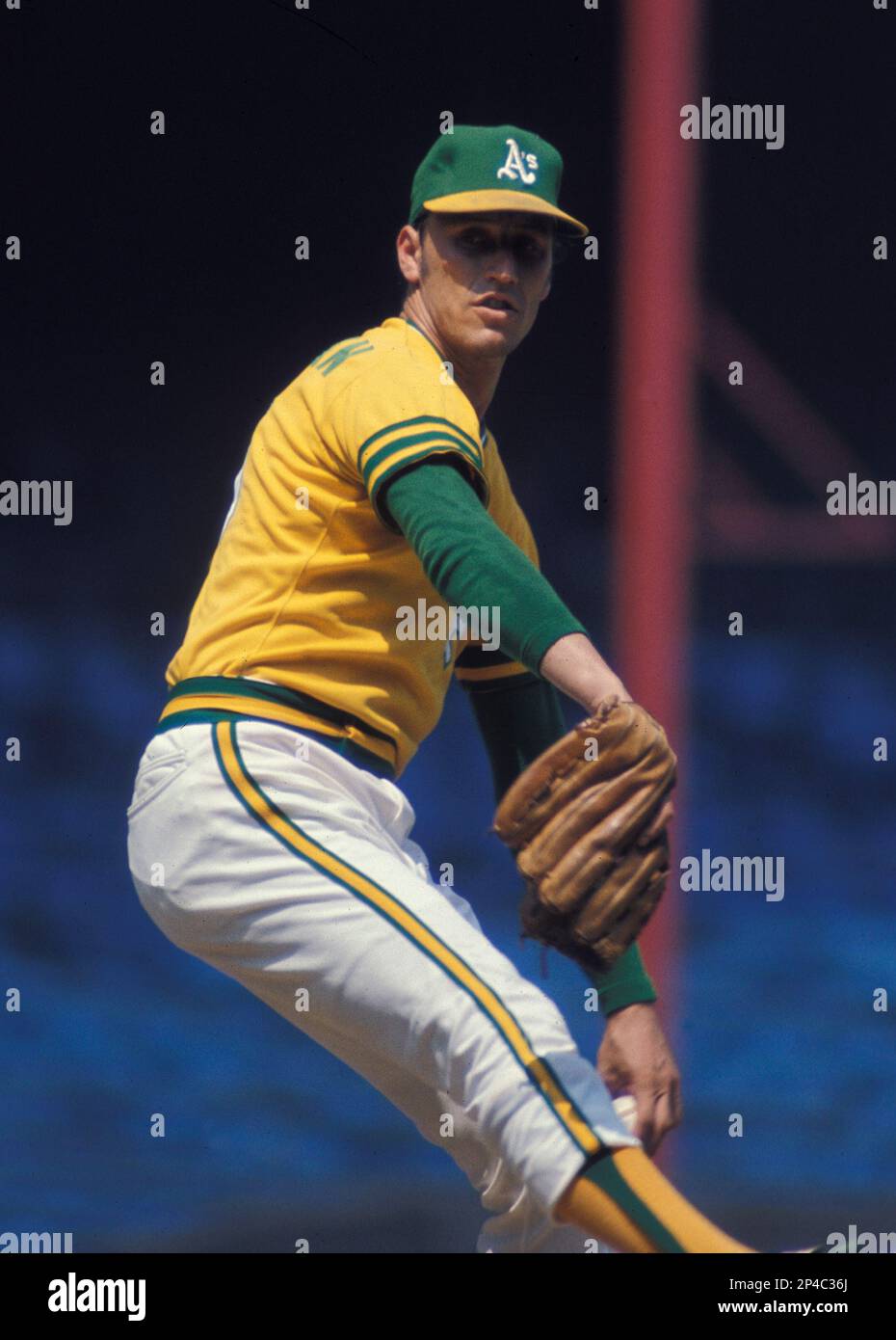 Oakland A's Ken Holtzman (30) in action during a game from his career ...