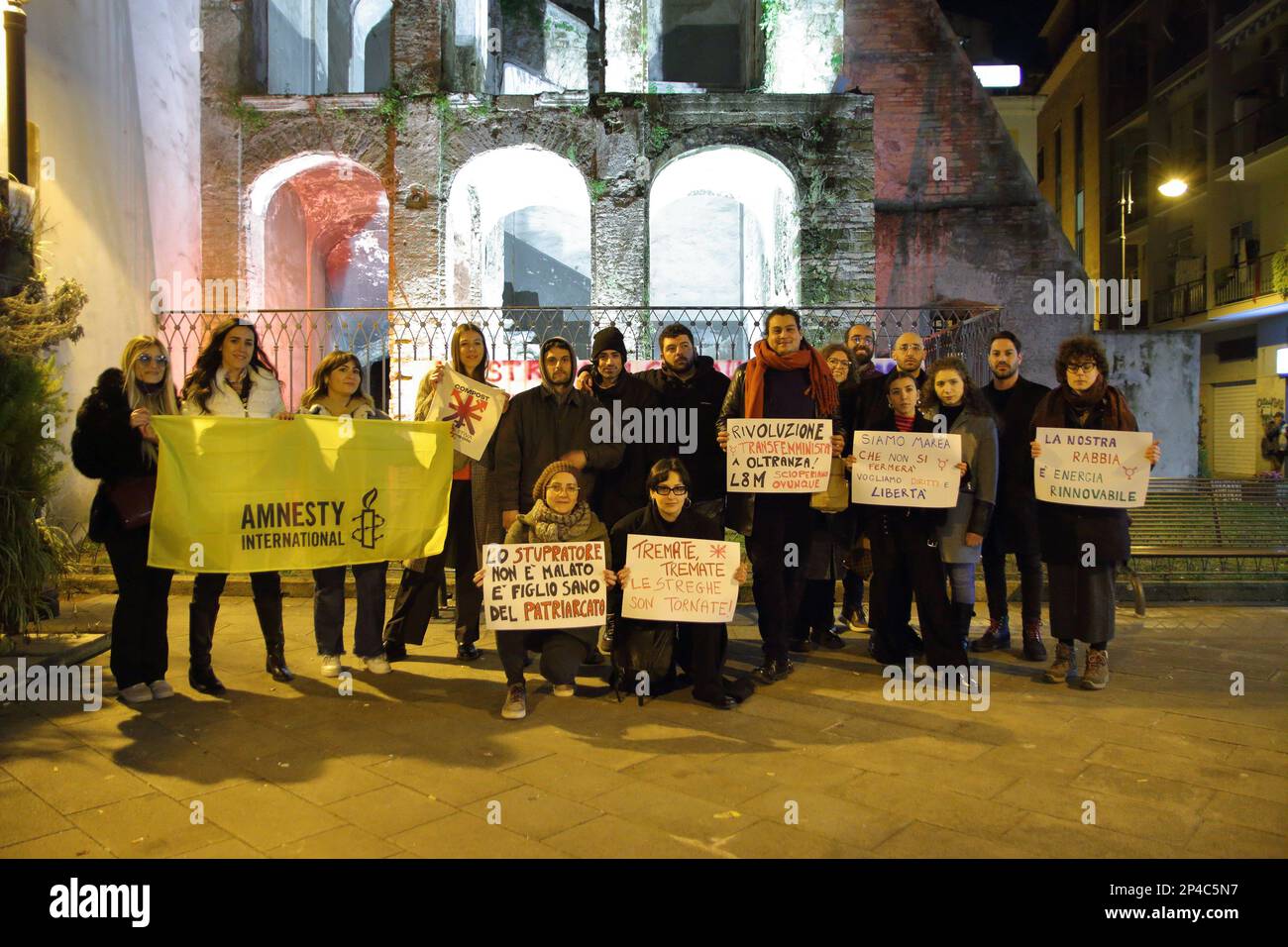 Nocera Inferiore, Salerno, Italy. 4th Mar, 2023. In Piazzetta Petrosini ...