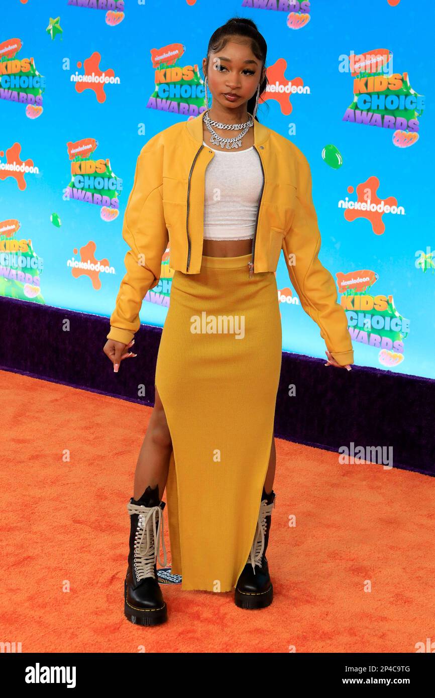 LOS ANGELES - MAR 4: Alaya High, Lay Lay at the Kids Choice Awards 2023 ...