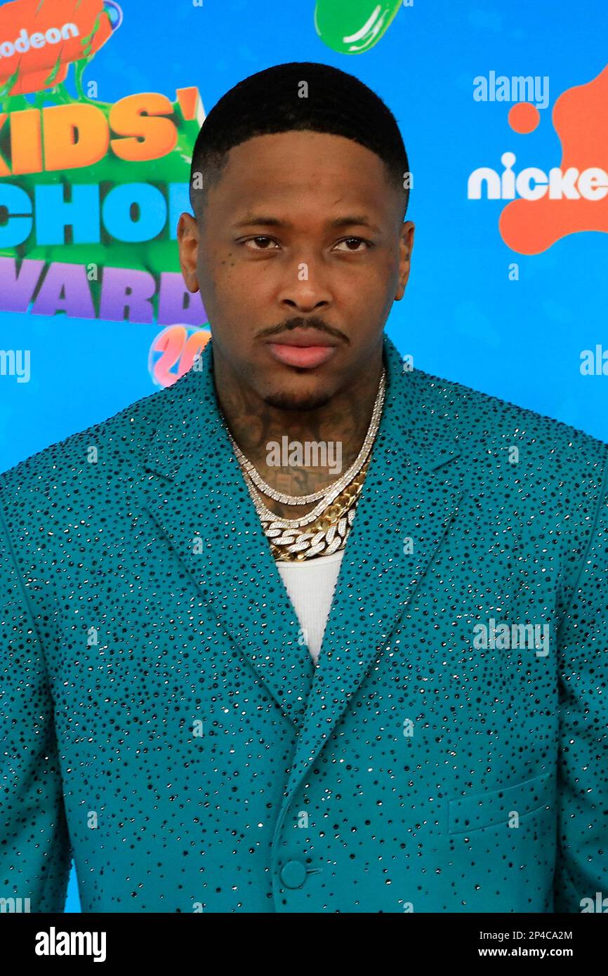 LOS ANGELES - MAR 4: YG, Keenon Dequan Ray Jackson at the Kids Choice ...