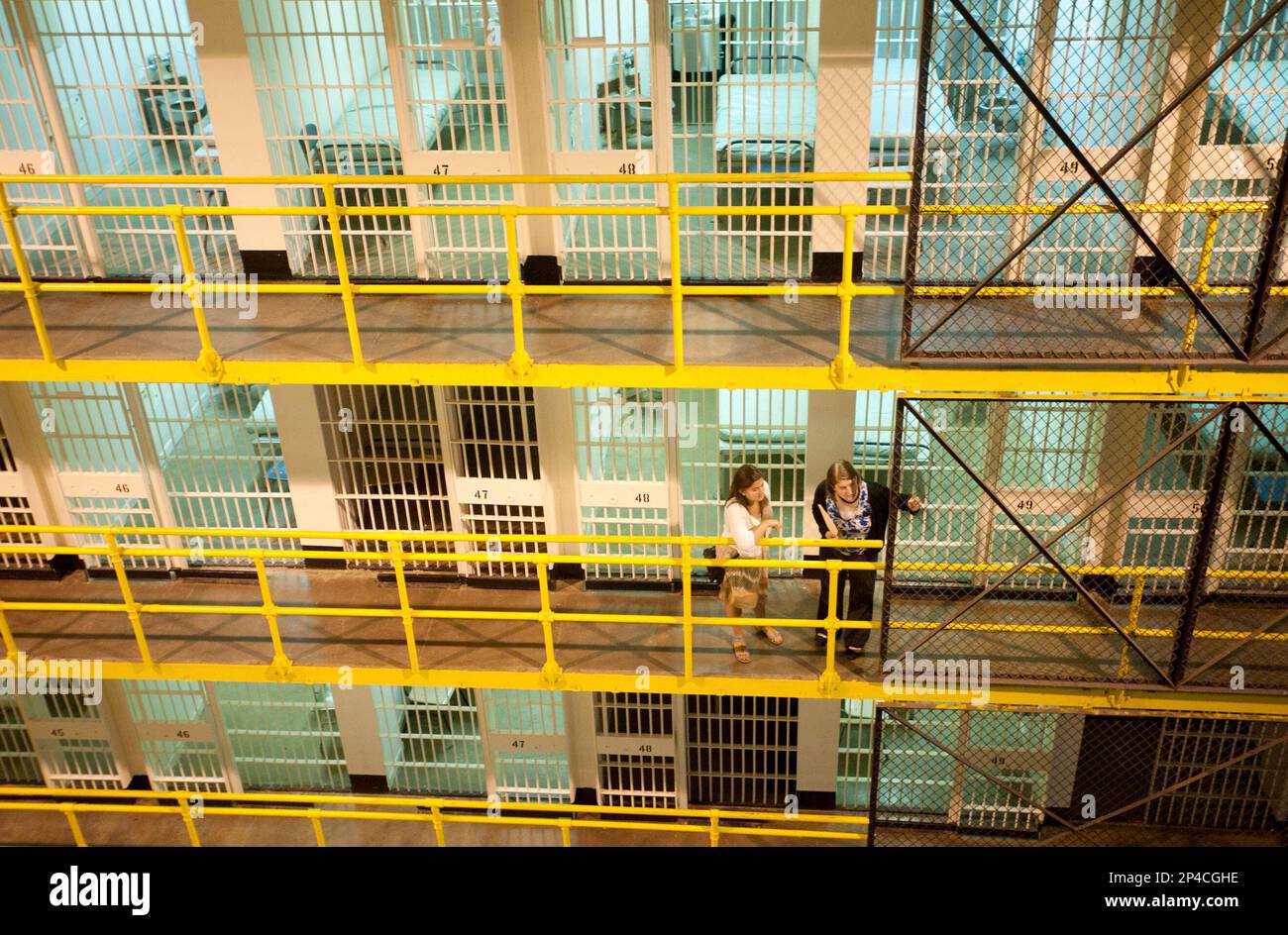 People check out the Cell Block 7 Prison Museum at the former Southern ...