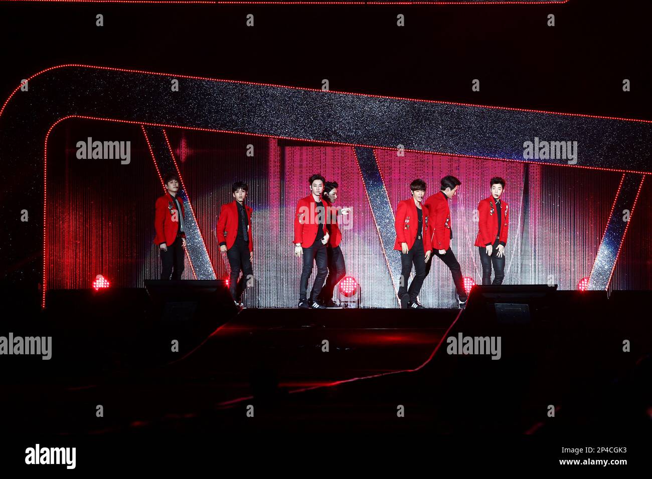 South Korean boy group Super Junior-M perform at 'Best of Best' concert ...