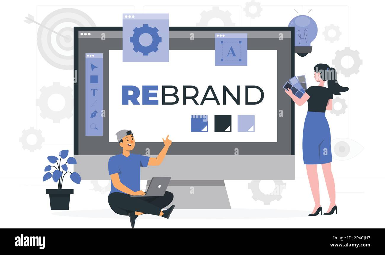 Rebranding vector vectors hi-res stock photography and images - Alamy