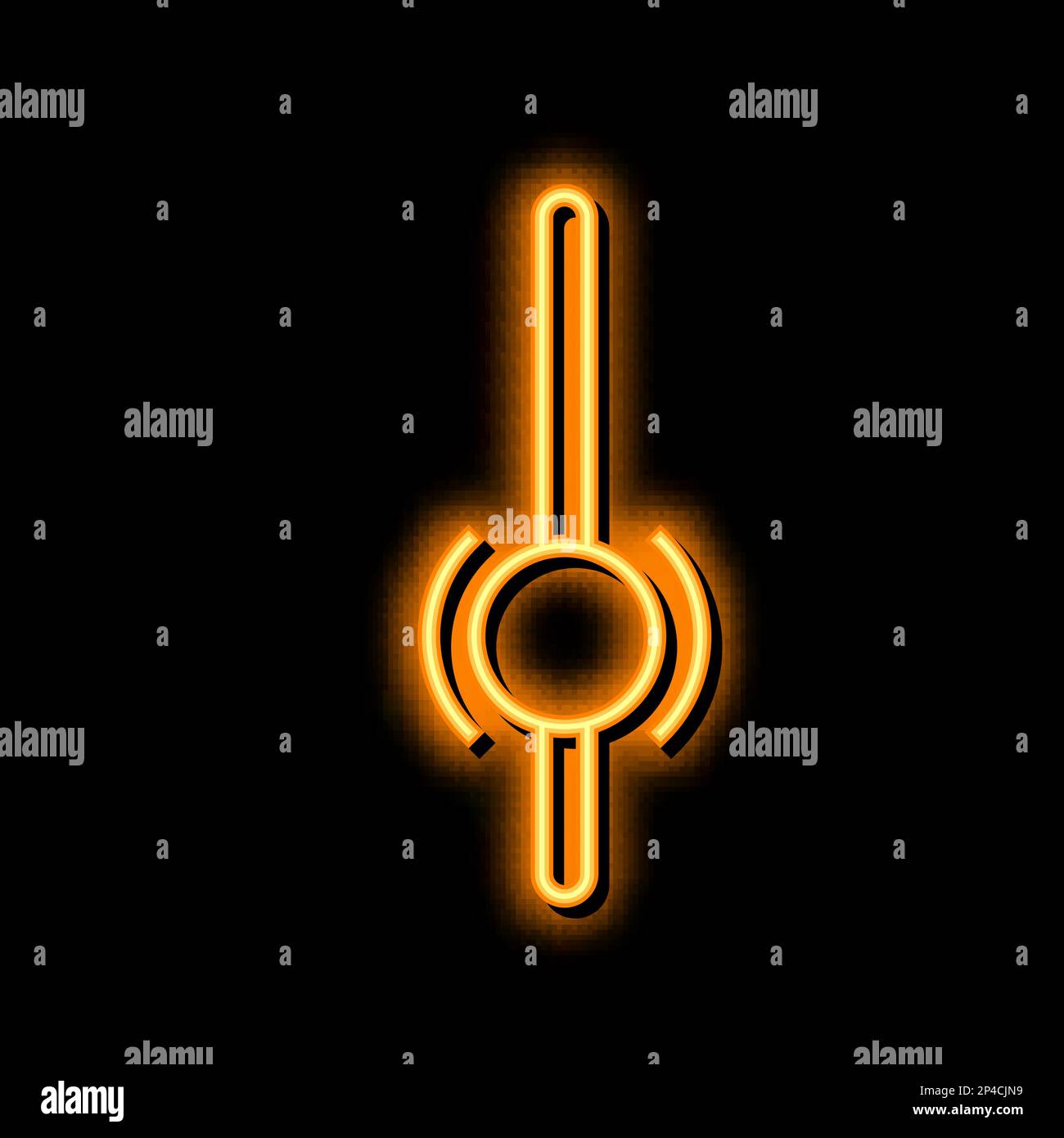 ui scroll sign neon glow icon illustration Stock Vector Image & Art - Alamy