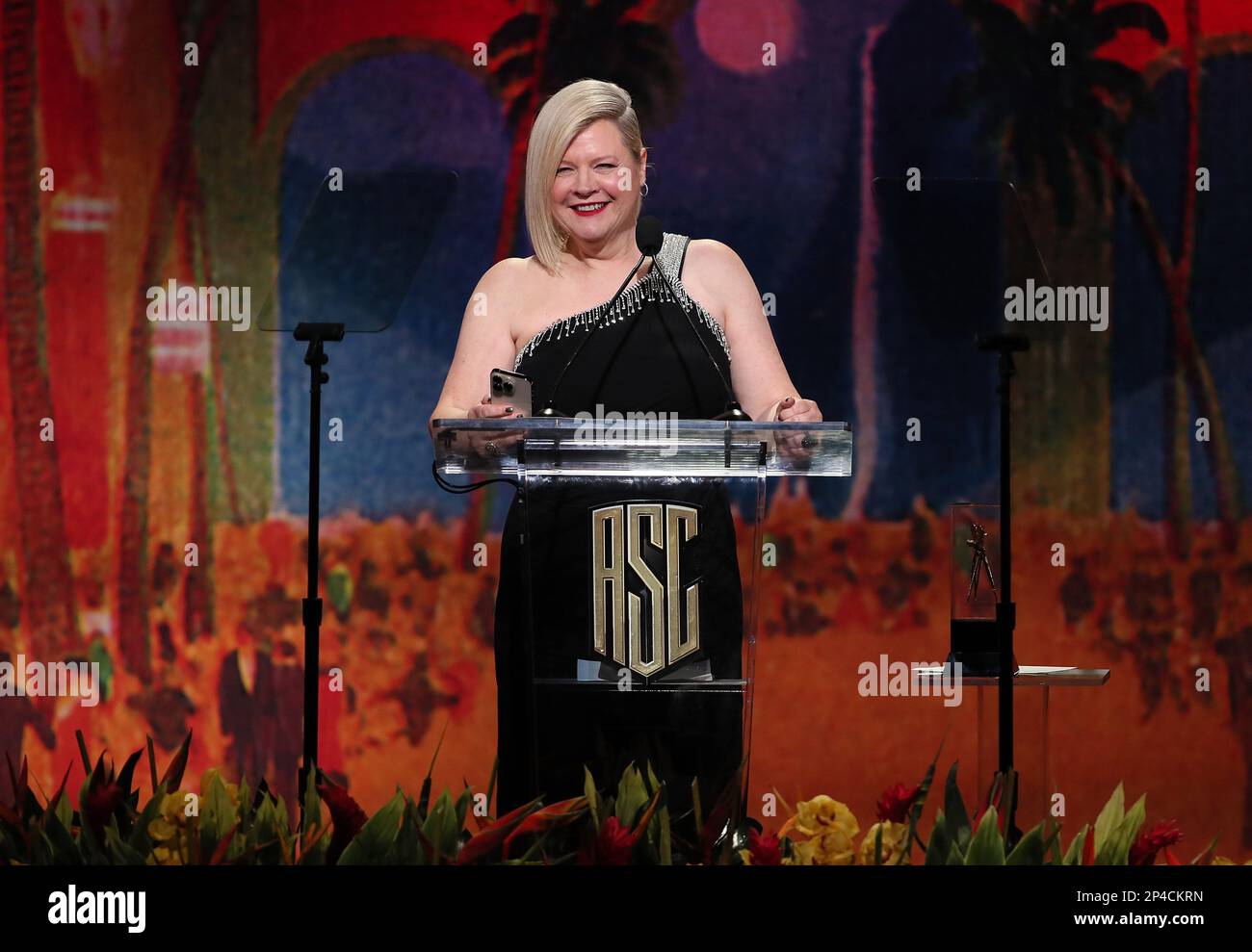 Mandy Walker accepts the 'THEATRICAL FEATURE FILM' award during the ...