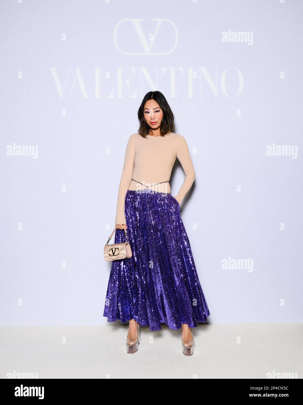 Aimee Song Paris Fashion Week - Women F/W 23-24 Valentino Fashion Show ...