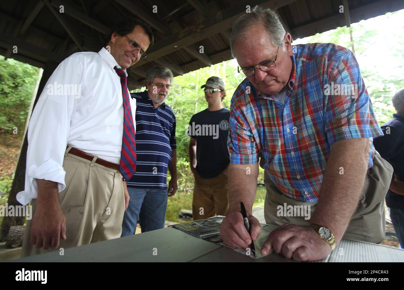 From left, Roger Bedford, Jimmy Keeton, Dacota Keeton watchas National ...