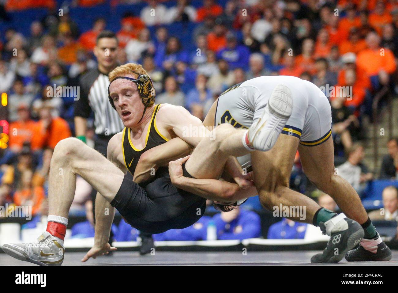 Missouri's Allan Hart attempts to escape from Missouri's Allan Hart ...