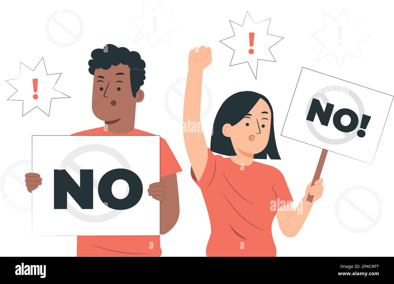 Creative protest sign Stock Vector Images - Alamy