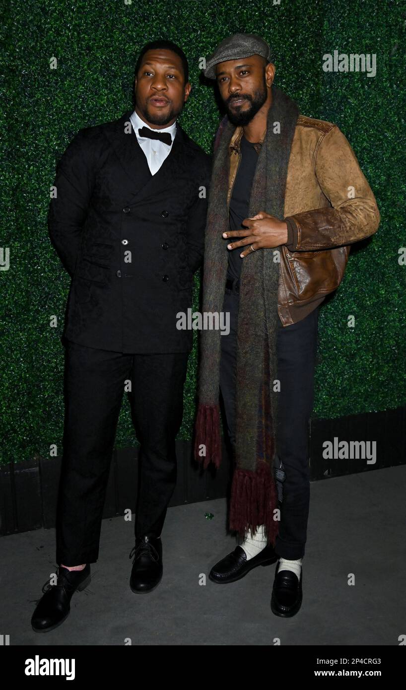 West Hollywood, USA. 05th Mar, 2023. Jonathan Majors and Lakeith ...
