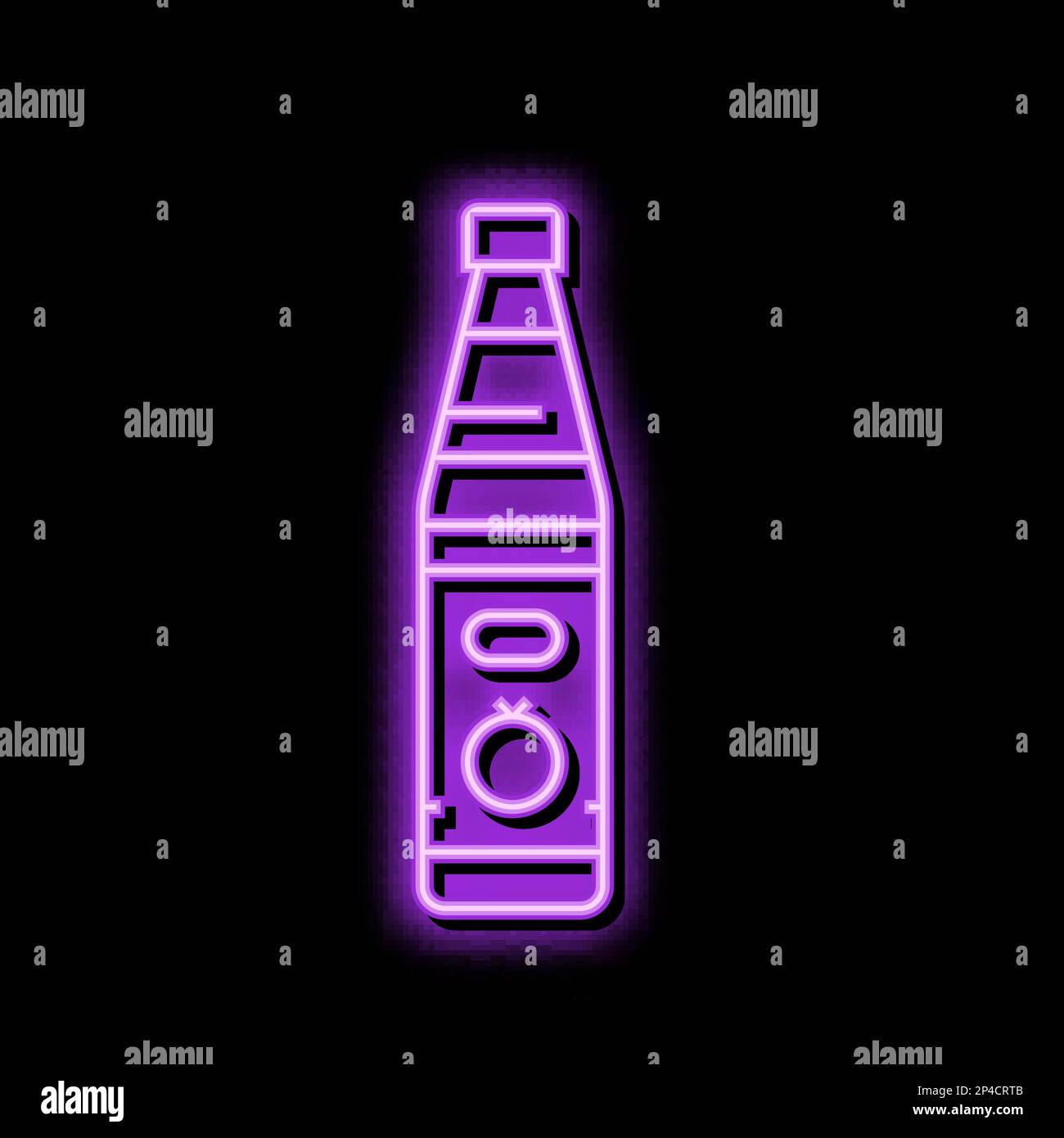 molasses pomegranate neon glow icon illustration Stock Vector Image ...