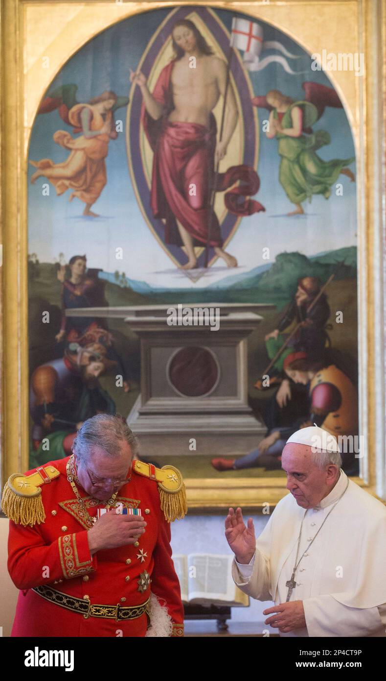 Pope Francis blesses the Grand Master of the Sovereign Order of Malta ...