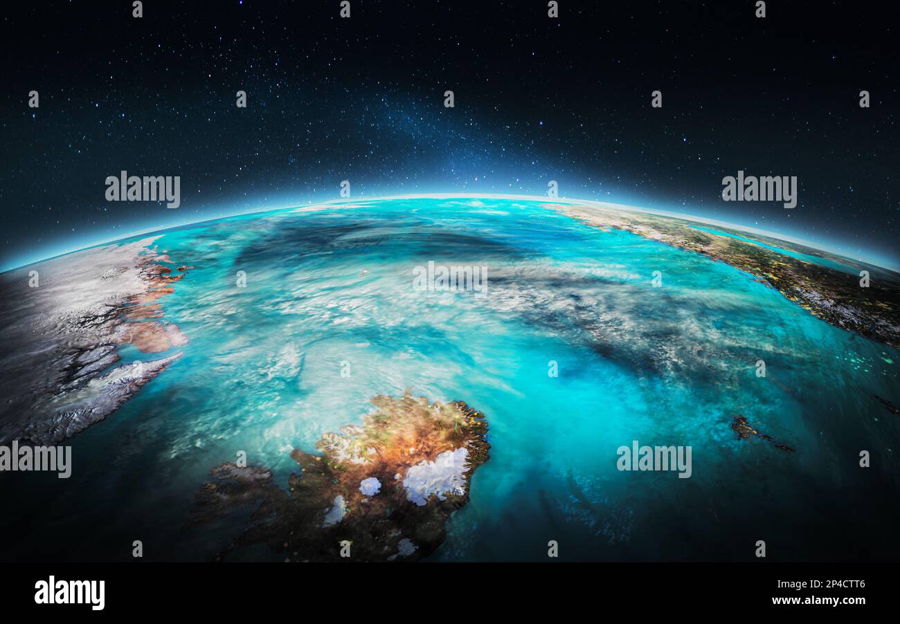 Planet Earth. 3D Rendering. Elements of this image furnished by NASA ...