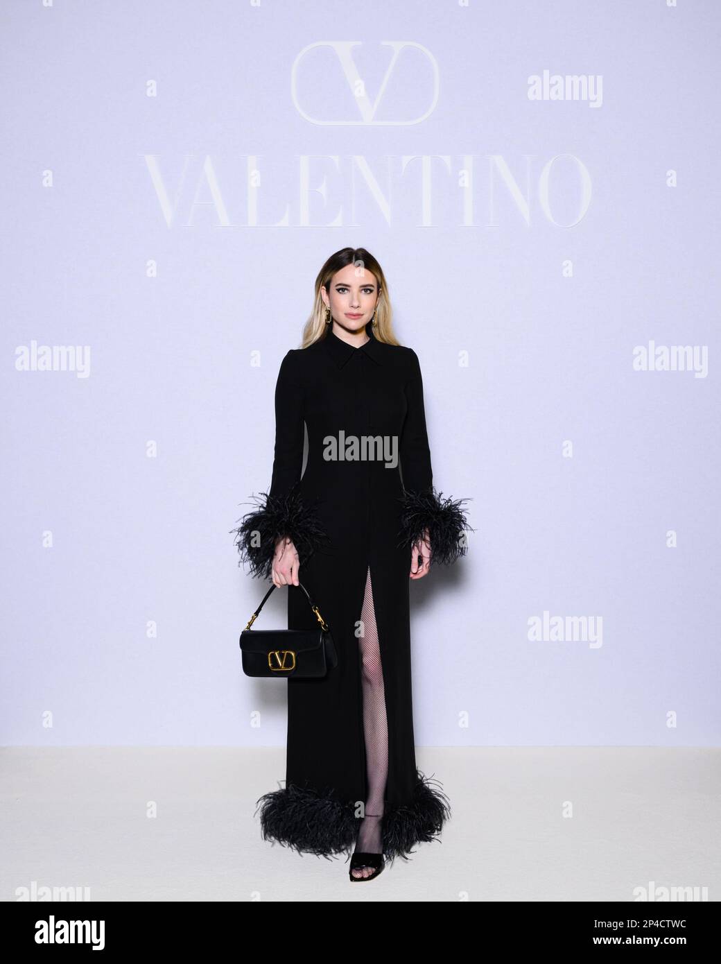 Emma Roberts Paris Fashion Week - Women F/W 23-24 Valentino Fashion ...