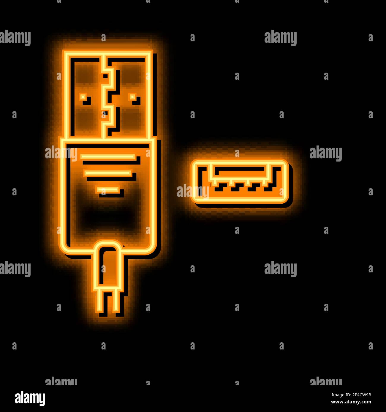 Usb type a connector Stock Vector Images - Alamy