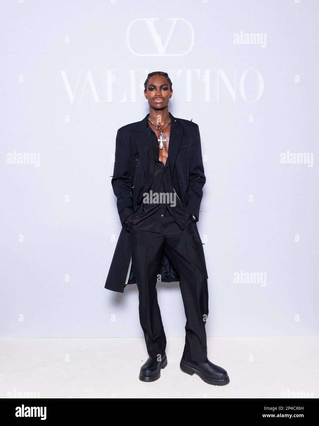 Alton Mason Paris Fashion Week - Women F/W 23-24 Valentino Fashion Show ...