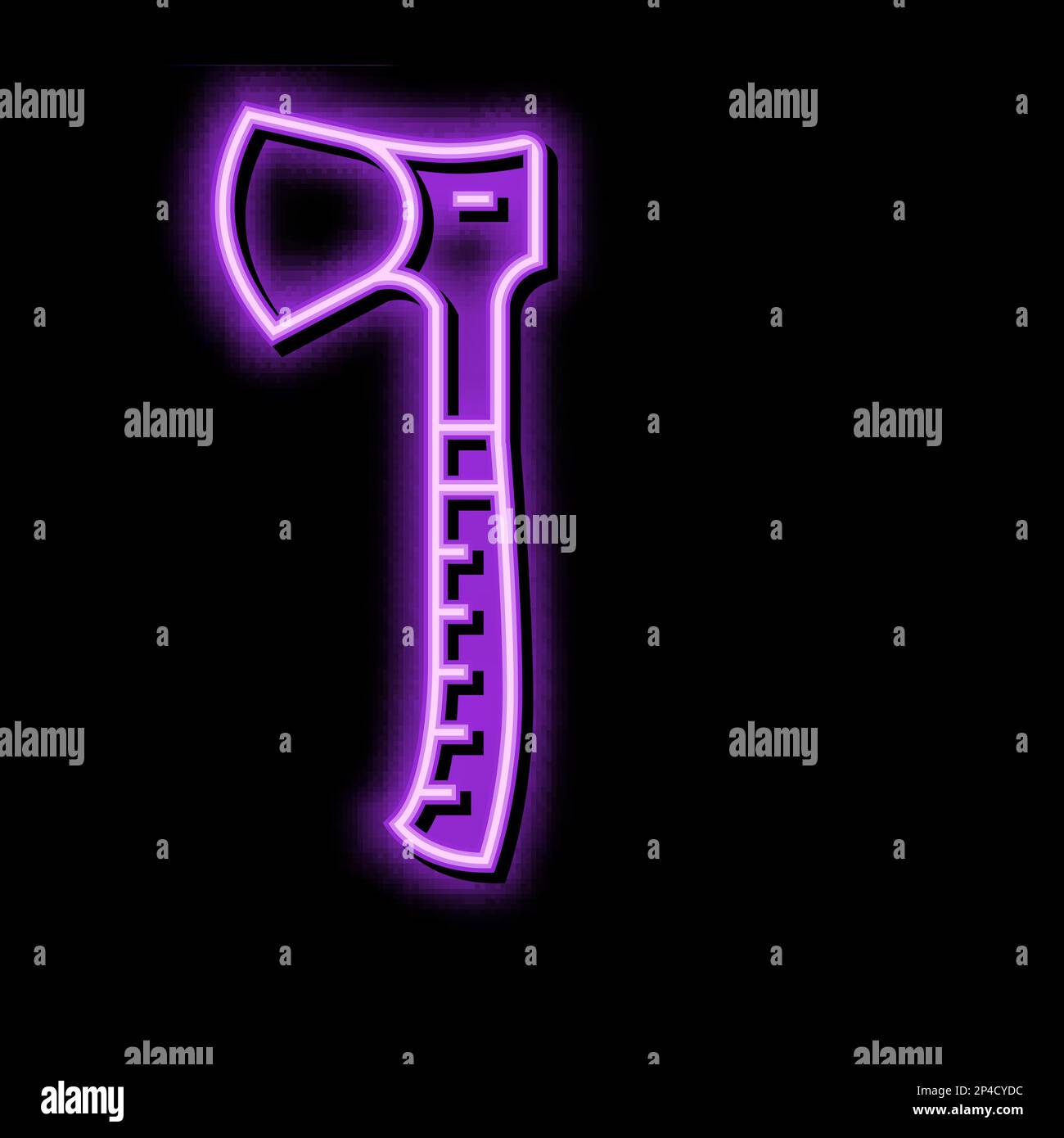 hatchet hatchet neon glow icon illustration Stock Vector Image & Art ...