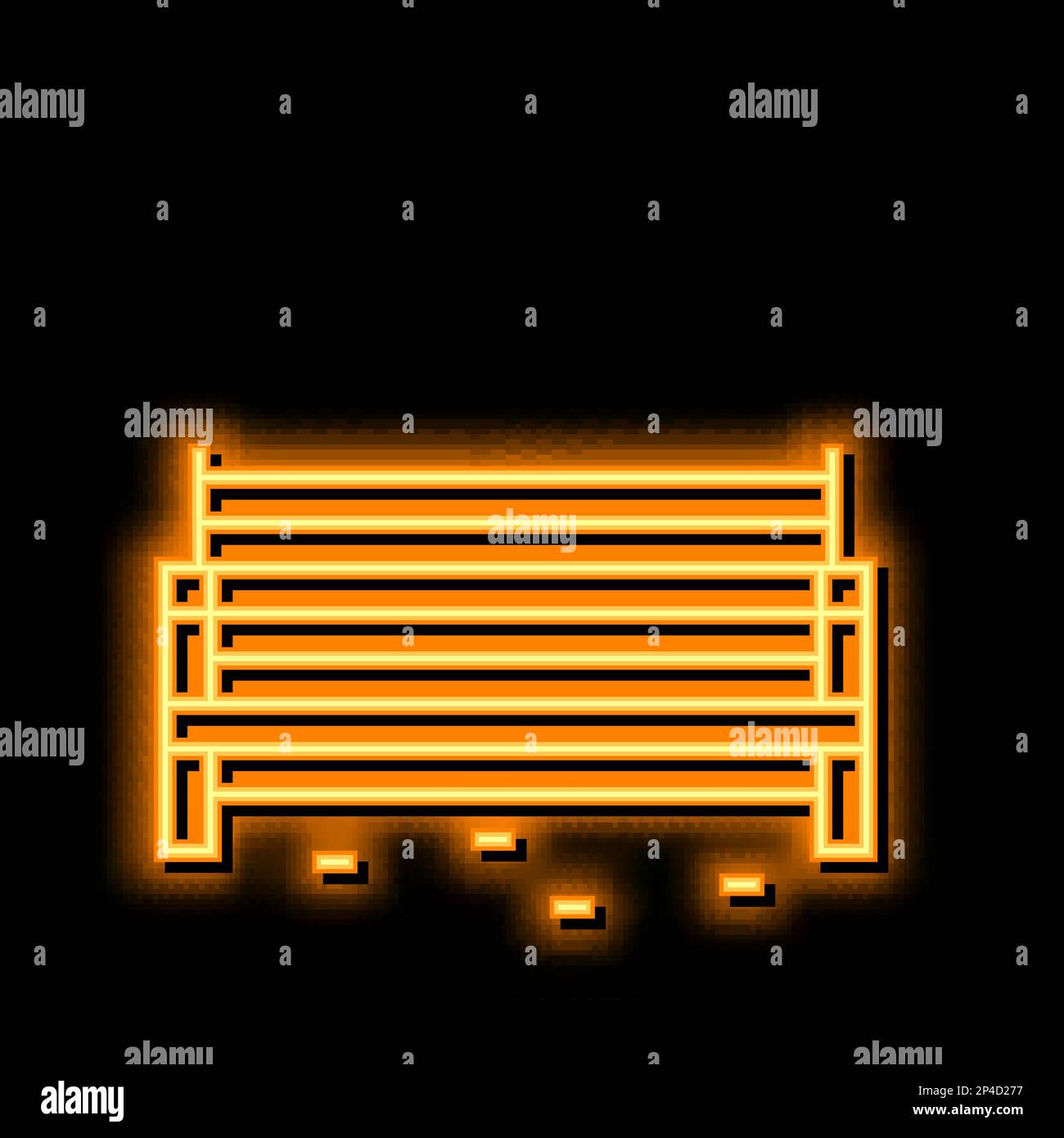 Broken park bench Stock Vector Images - Alamy