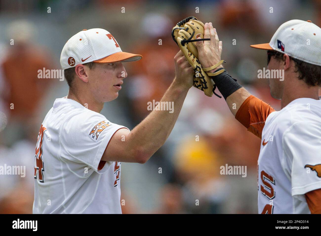 Texas Longhorns starting pitcher Parker French (24) during the NCAA ...