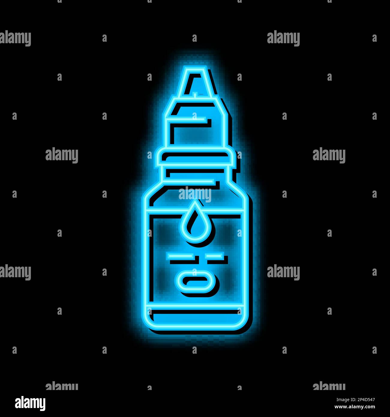 kit chemical liquid resin art neon glow icon illustration Stock Vector ...