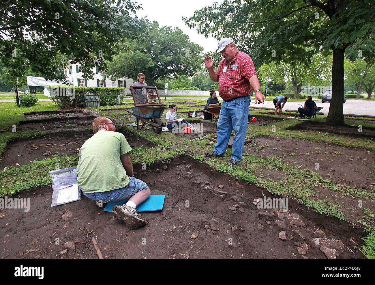 In this photo taken June 11, 2014 in Nauvoo, Ill. Architect Paul ...