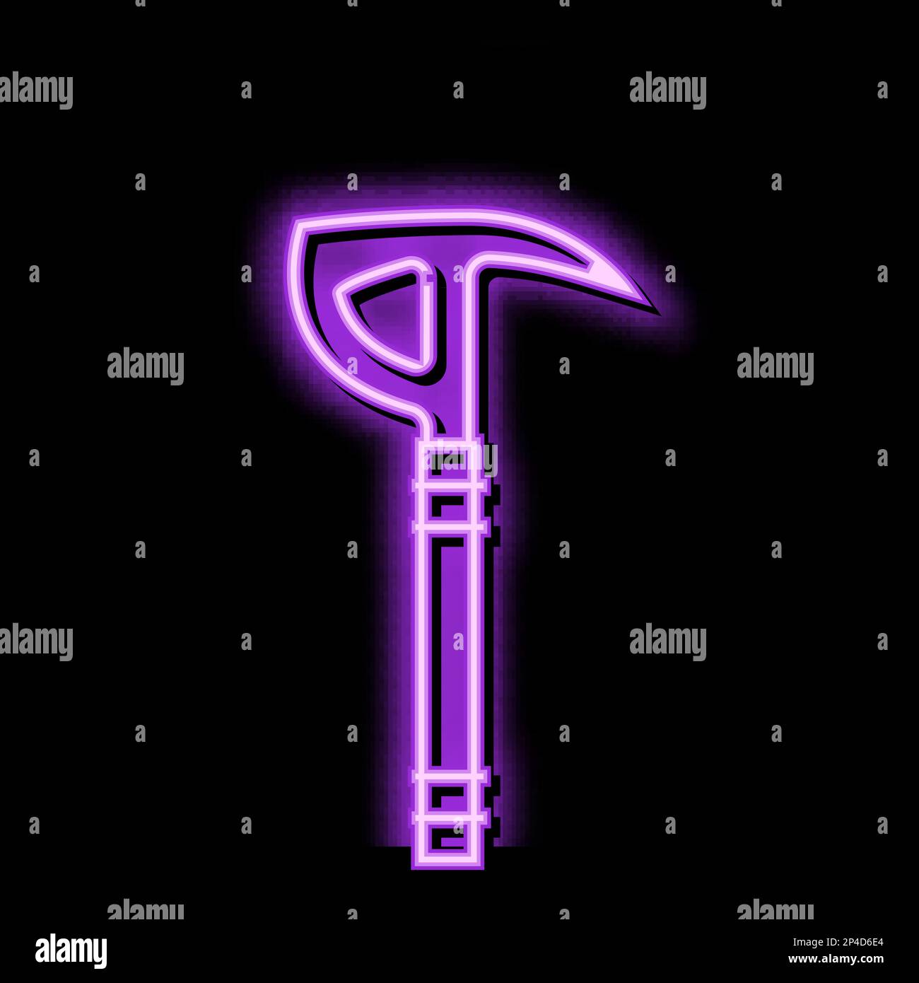 crash axe tool neon glow icon illustration Stock Vector Image & Art - Alamy