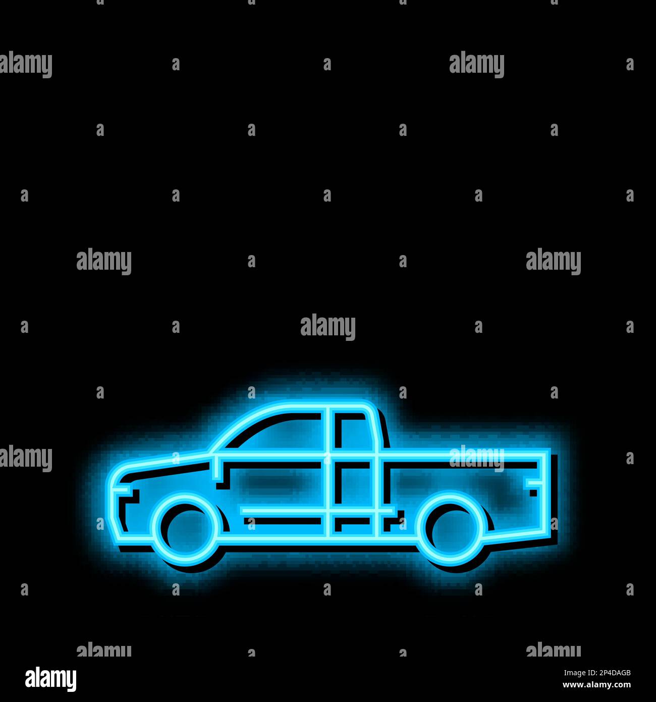 truck car neon glow icon illustration Stock Vector Image & Art - Alamy