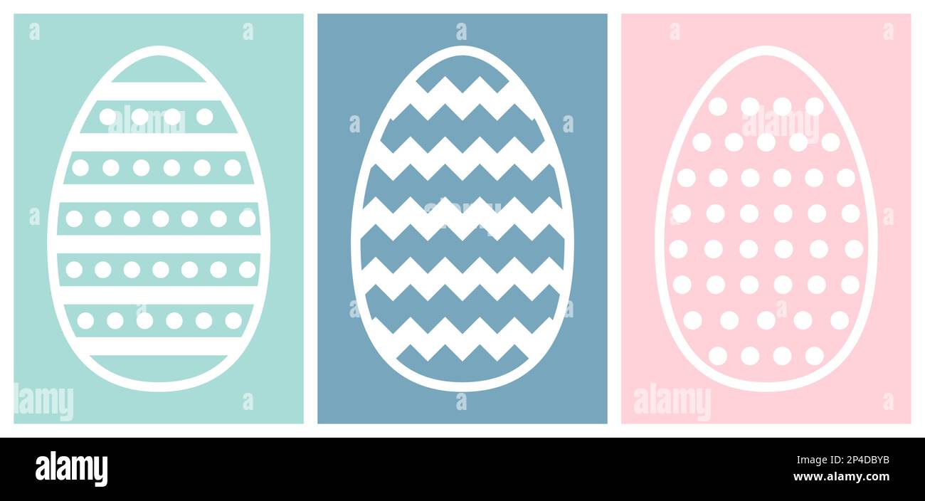 Easter egg greeting card, spring concept illustration Stock Vector ...