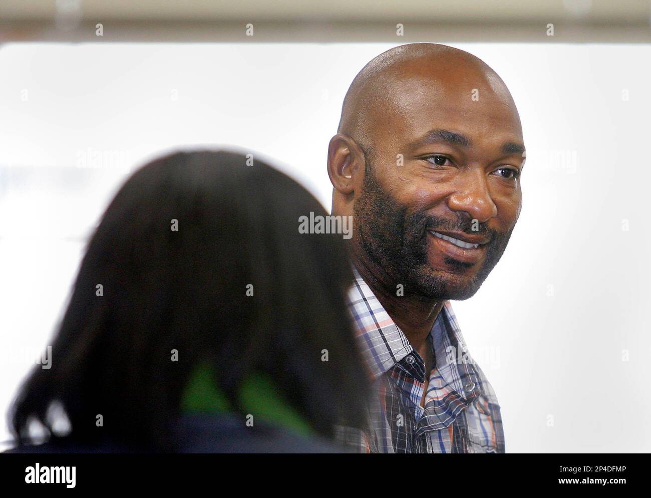 In this Sept. 27, 2012, file photo, Sedrick Courtney smiles as he ...