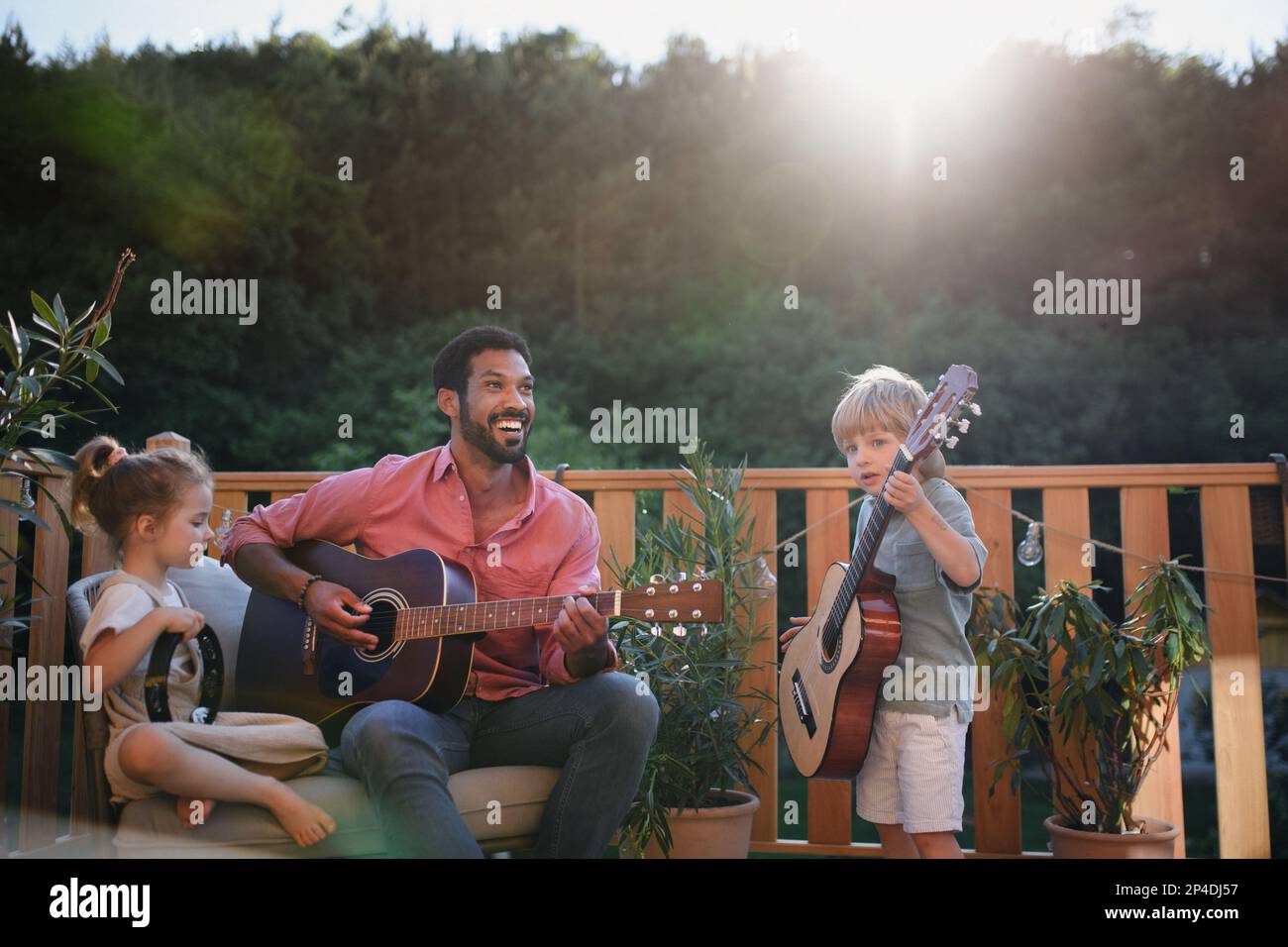 African american children playing instruments hi-res stock photography ...
