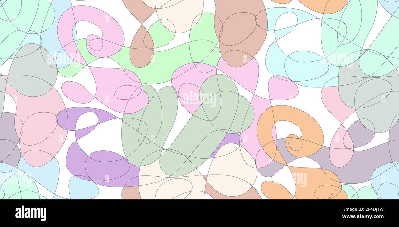 Chaotic artistic seamless pattern. Modern design in style of ...