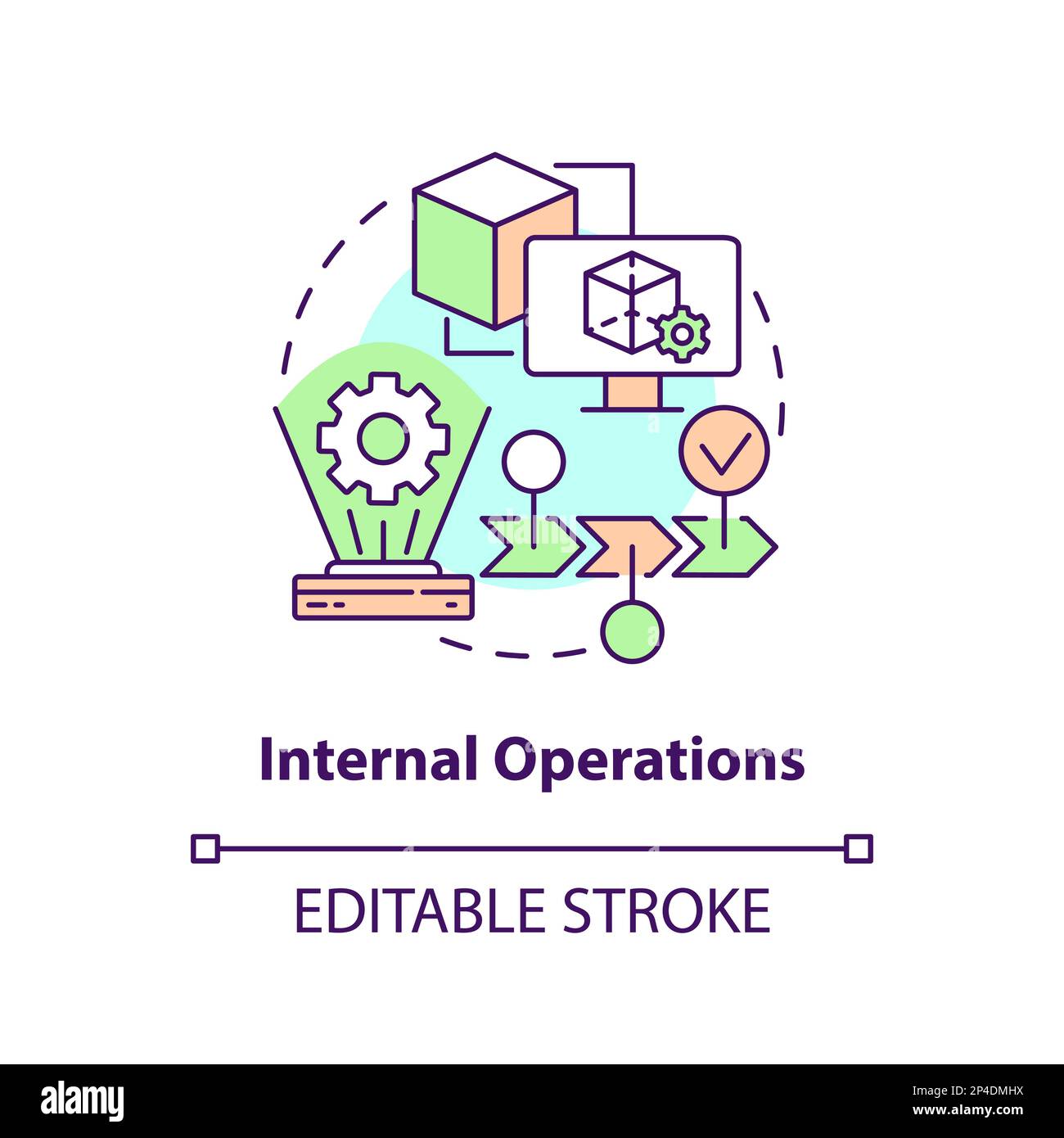 Internal operations concept icon Stock Vector Image & Art - Alamy