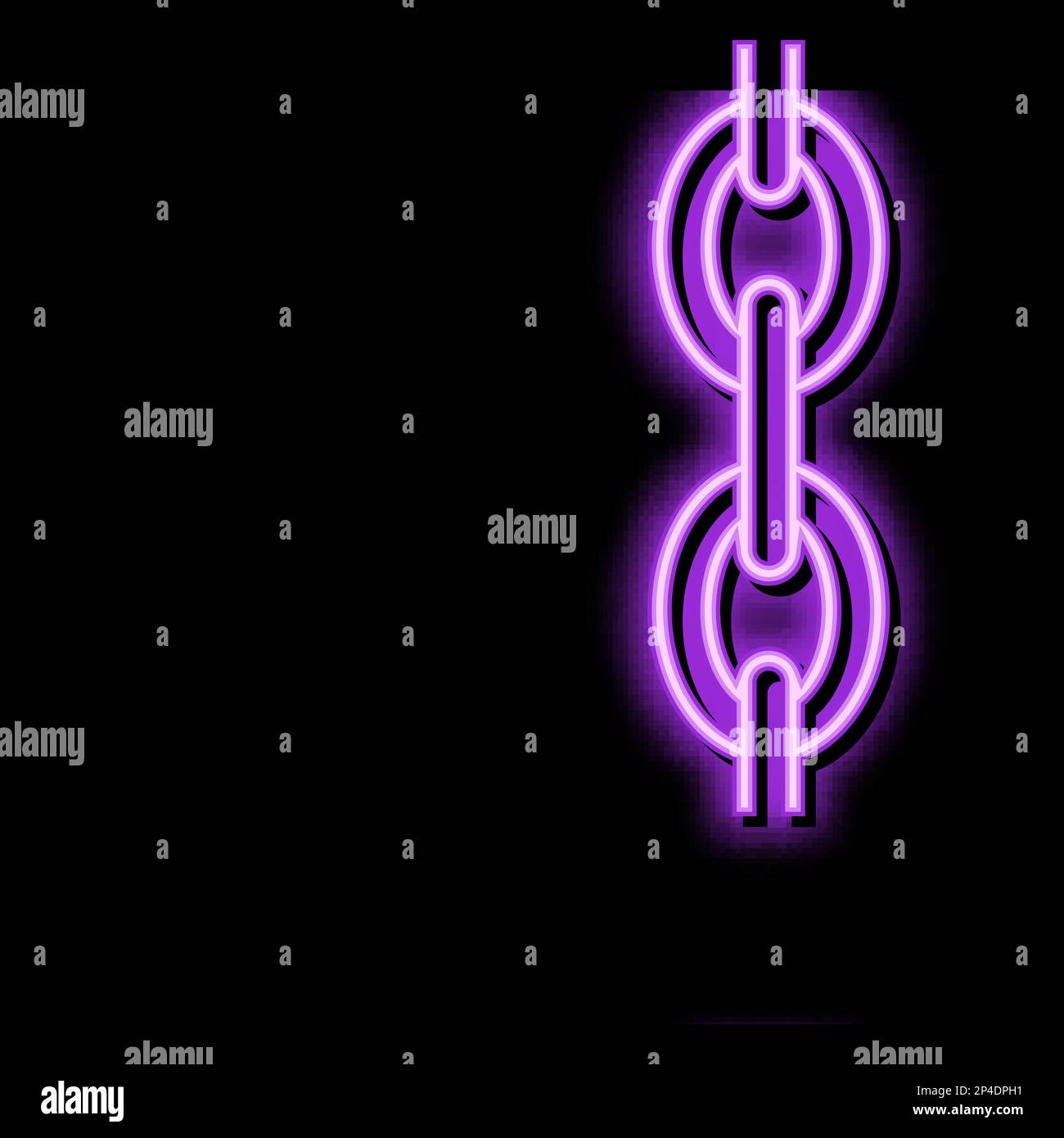 trace chain neon glow icon illustration Stock Vector Image & Art - Alamy