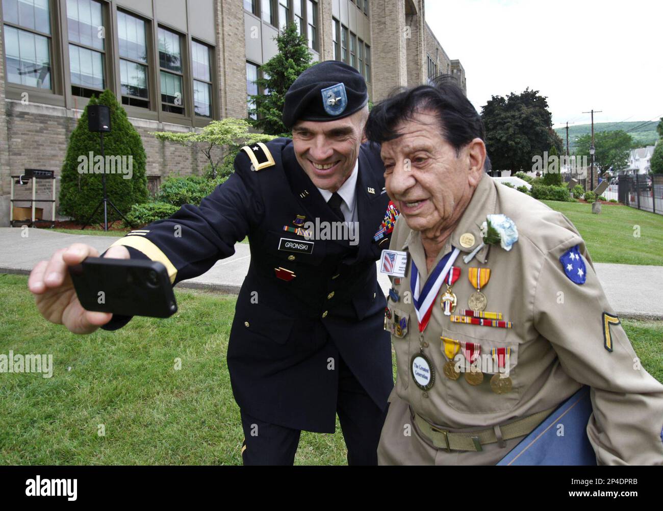 Big. Gen. John L. Gronski, commanding general, 28th Infantry Division ...