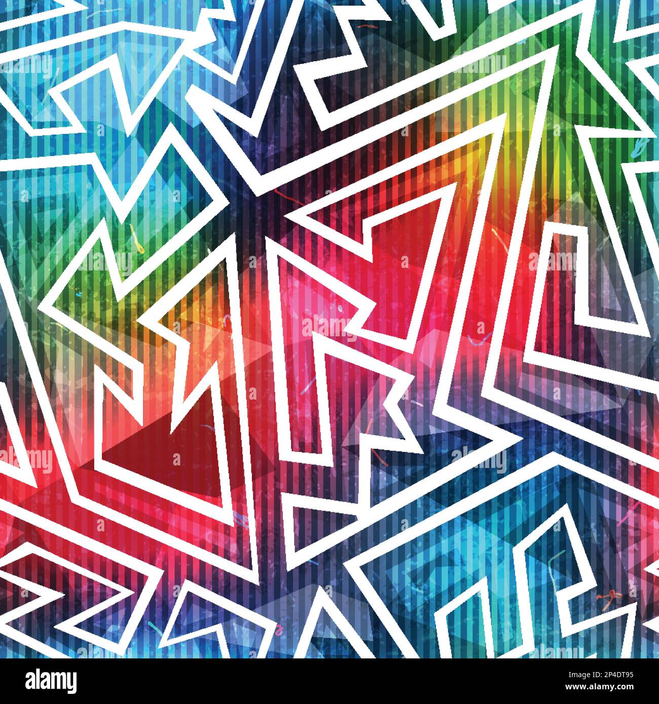 Rainbow geometric hi-res stock photography and images - Alamy