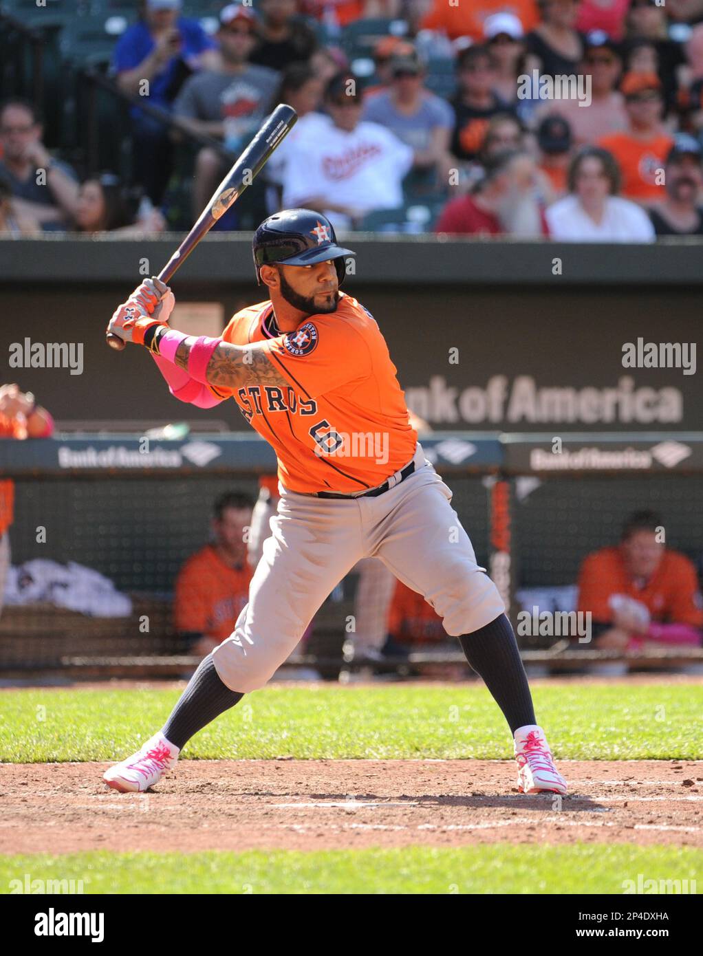 Houston Astros Jonathan Villar (6) during a game against the Baltimore ...