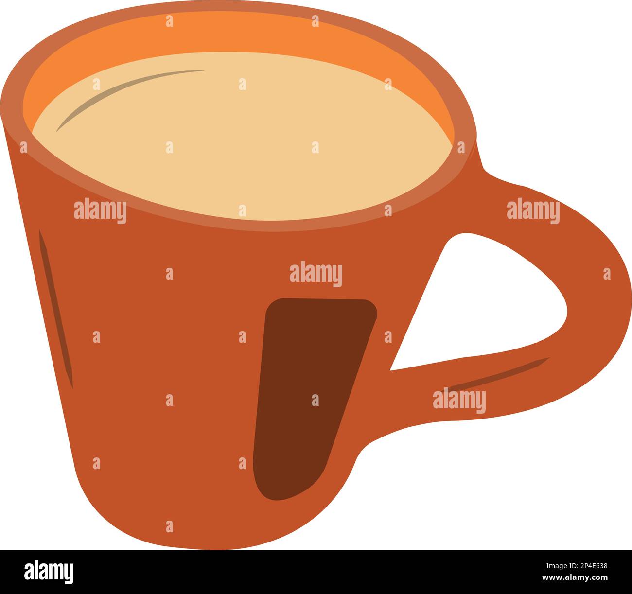 Outline drawing coffee cup heart Cut Out Stock Images & Pictures - Alamy