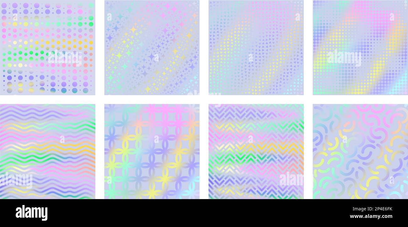 Holographic textures. Magic unicorn holo gradient with geometric ...