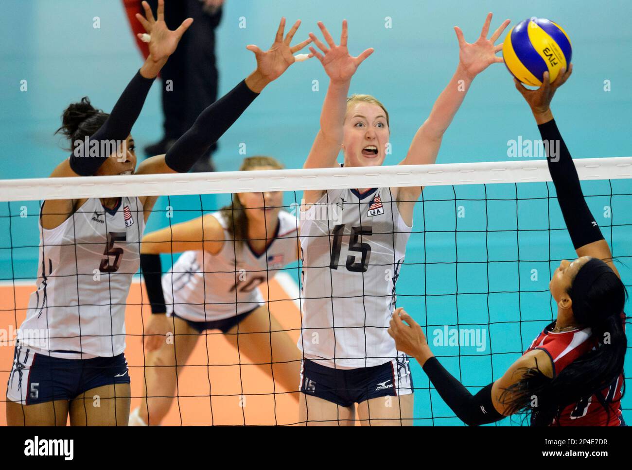 Dominican Republic's volleyball player Gina Altagracia Mambru Casilla ...