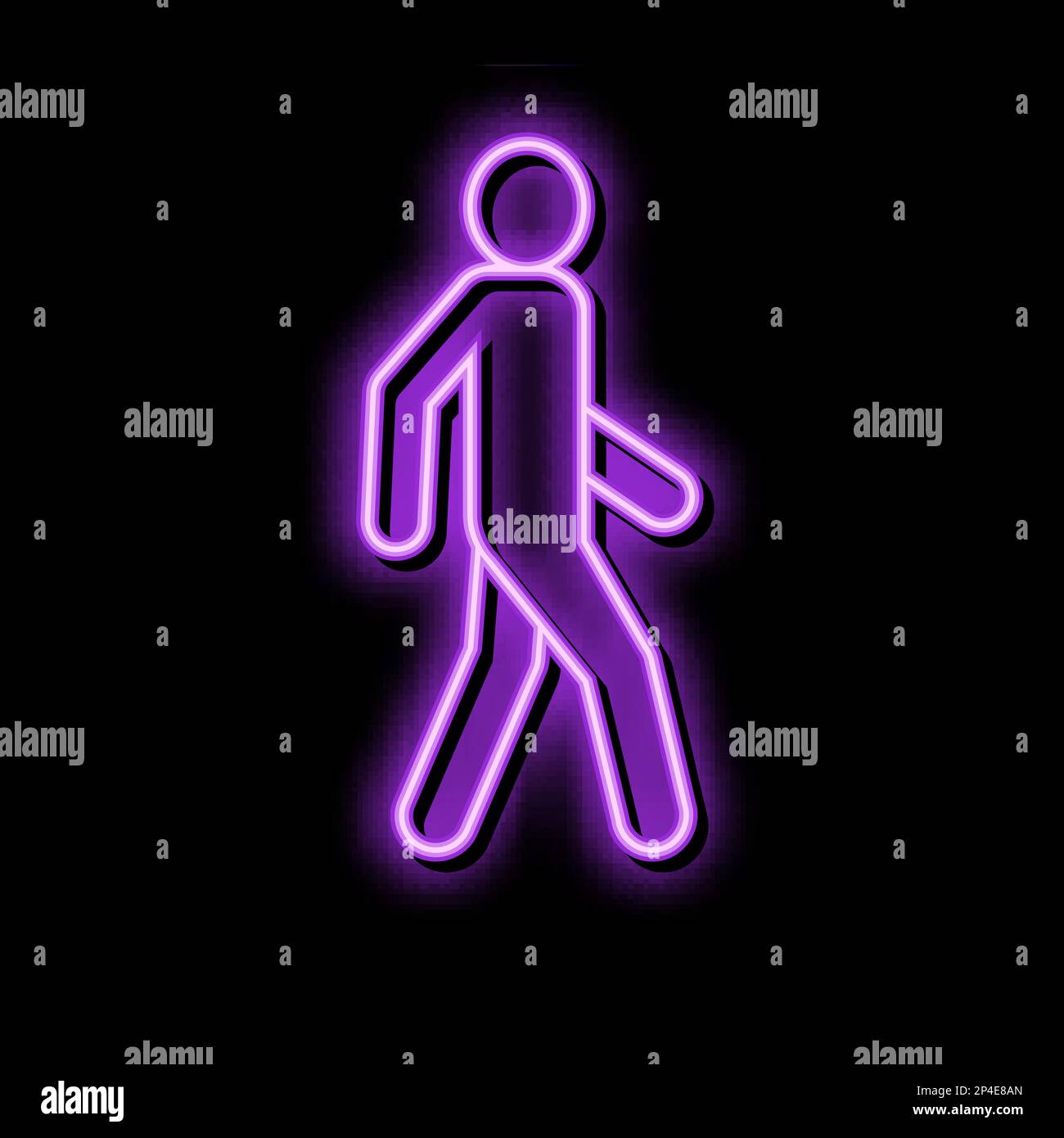 walk man silhouette neon glow icon illustration Stock Vector Image ... walk man silhouette neon glow icon illustration Stock Vector Image ...