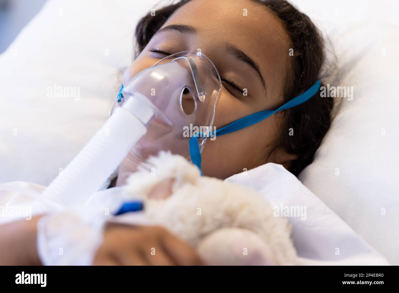 Hospital Bed Girl With Oxygen Mask at Gwendolyn Samuels blog