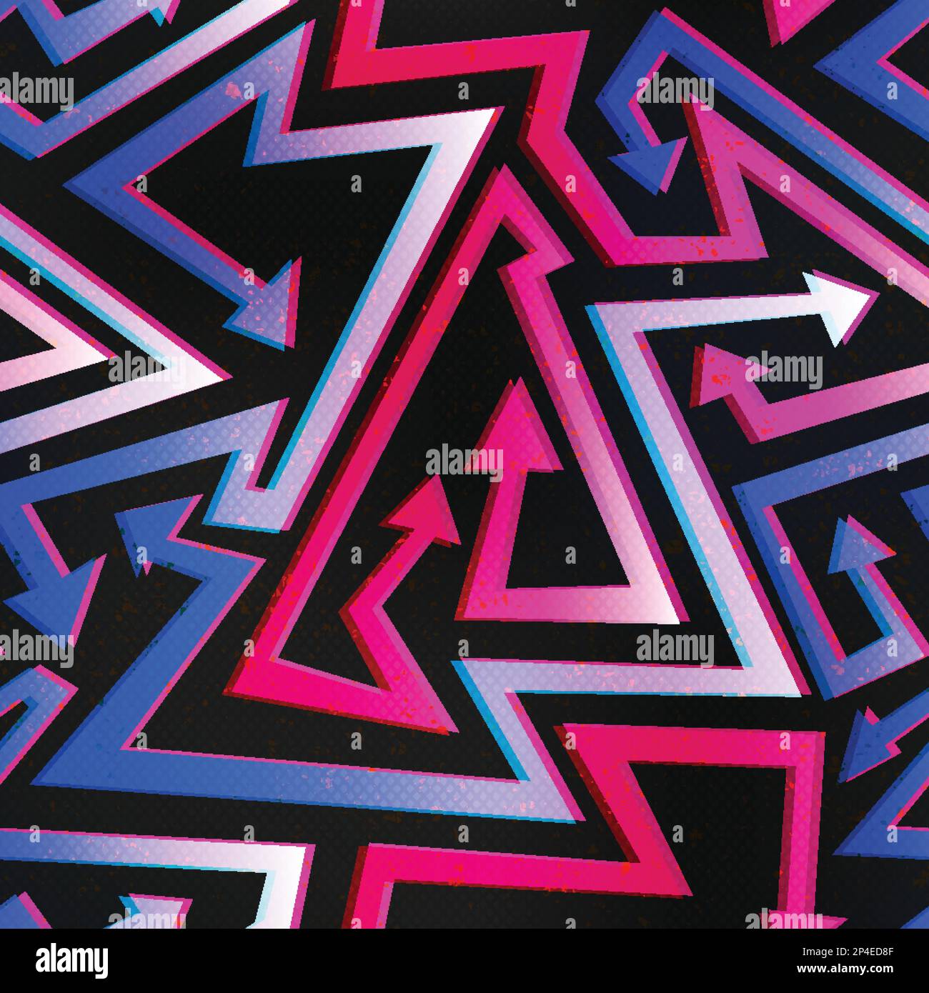 Neon arrow seamless pattern Stock Vector Image & Art - Alamy