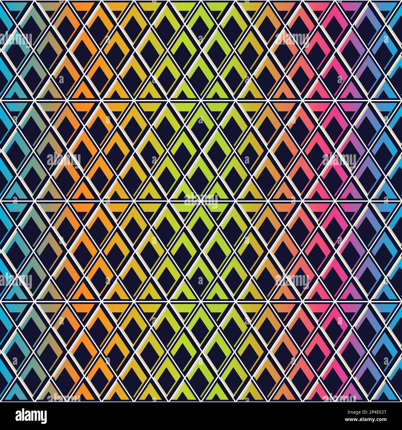 Vintage green diamond pattern Cut Out Stock Images & Pictures - Alamy