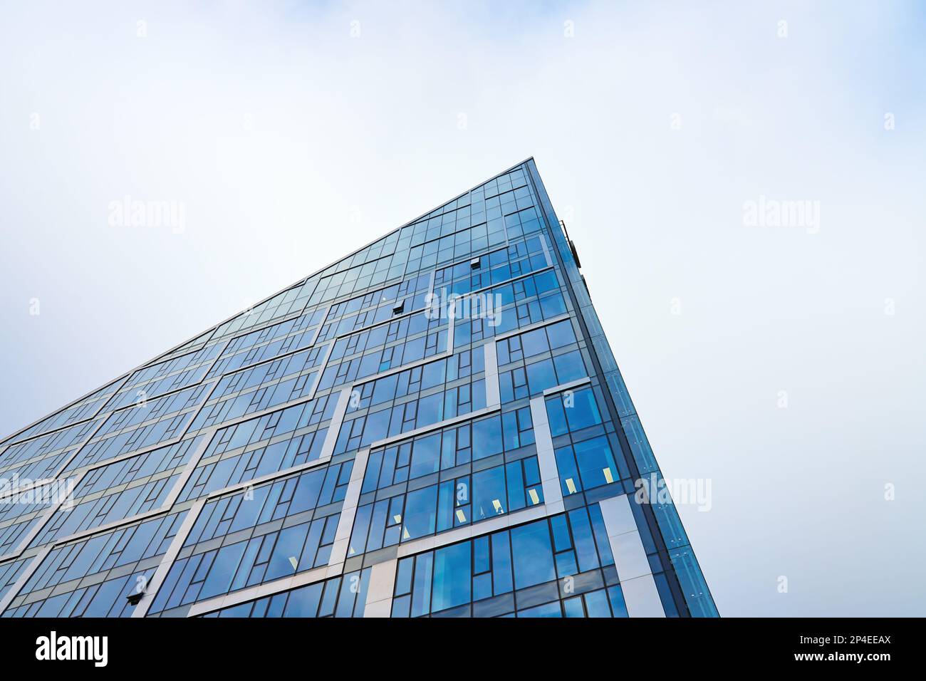 Modern office building glass facade. Skyscraper exterior. Architecture ...