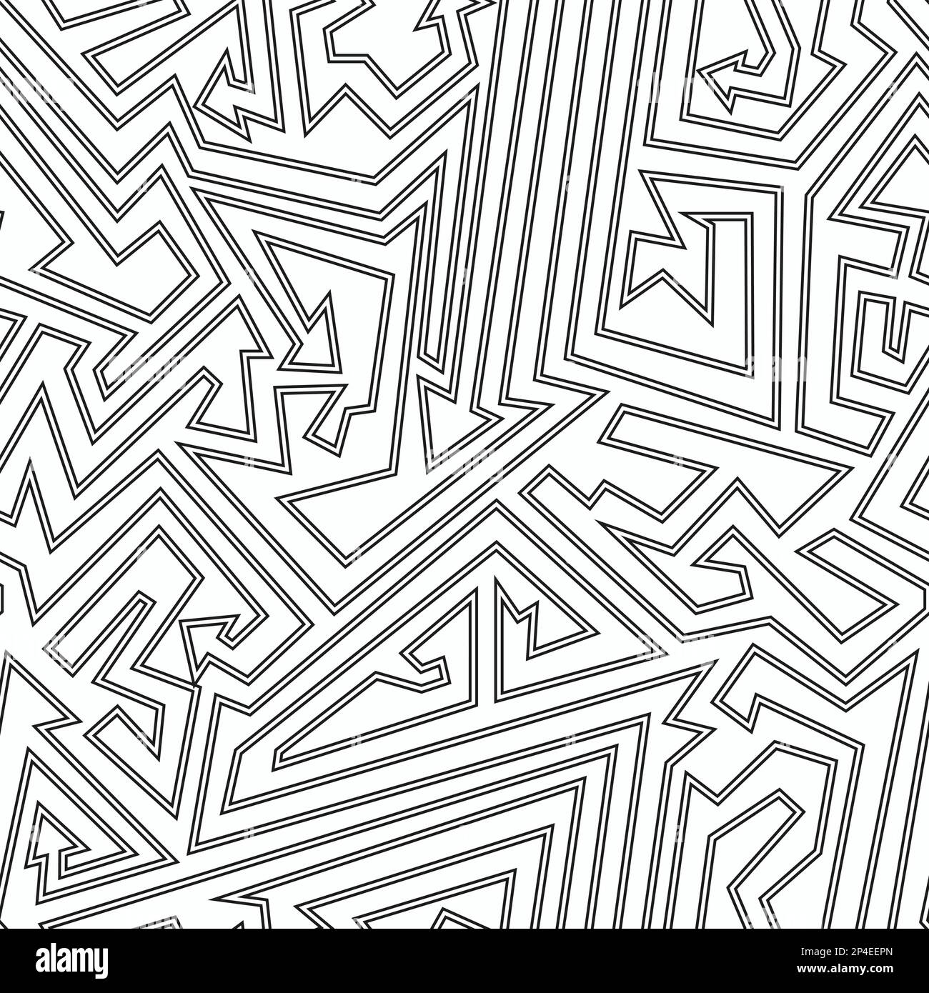 Monochrome maze seamless pattern Stock Vector Image & Art - Alamy