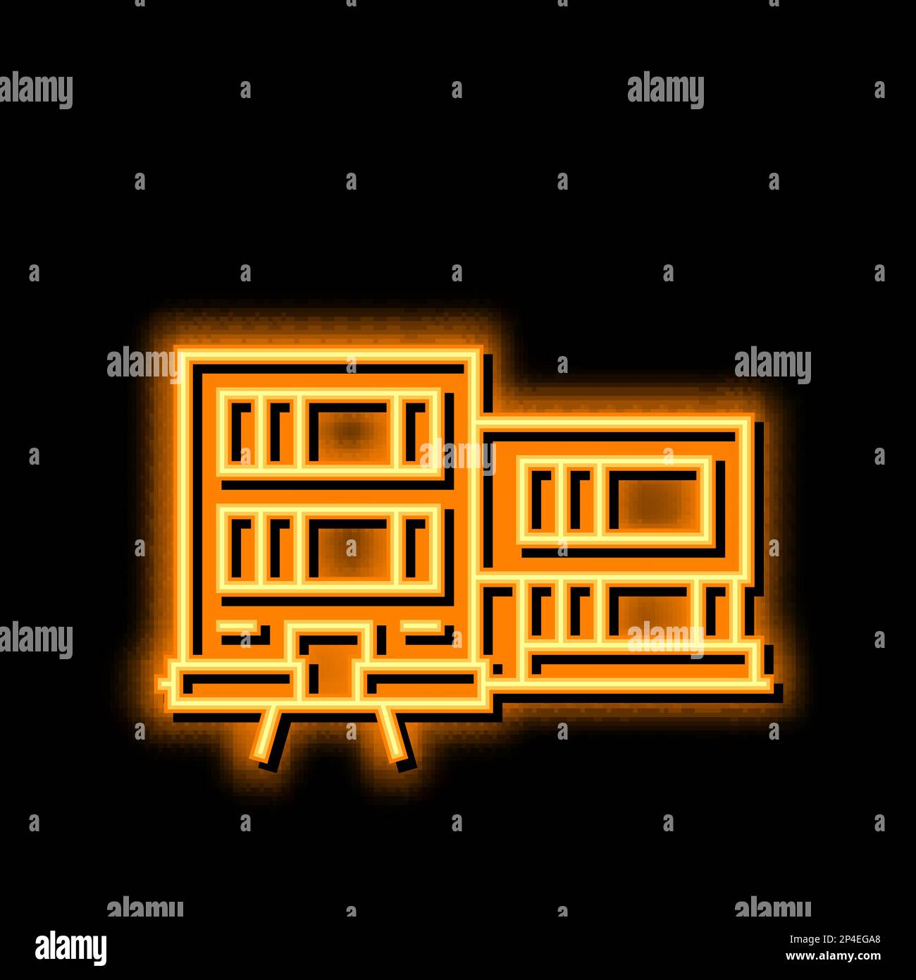 contemporary house neon glow icon illustration Stock Vector Image & Art ... contemporary house neon glow icon illustration Stock Vector Image & Art ...