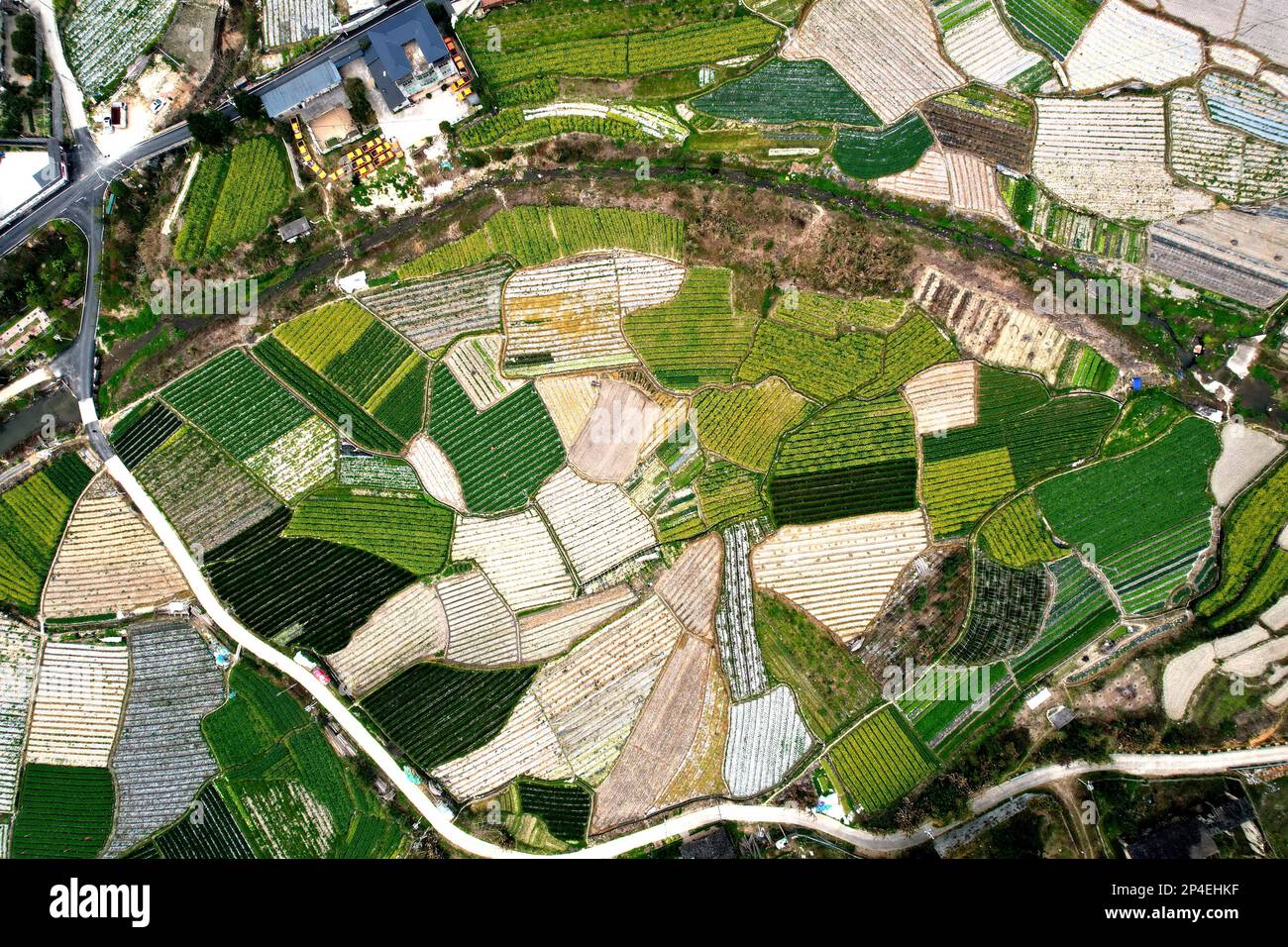 **CHINESE MAINLAND, HONG KONG, MACAU AND TAIWAN OUT** Aerial photo ...